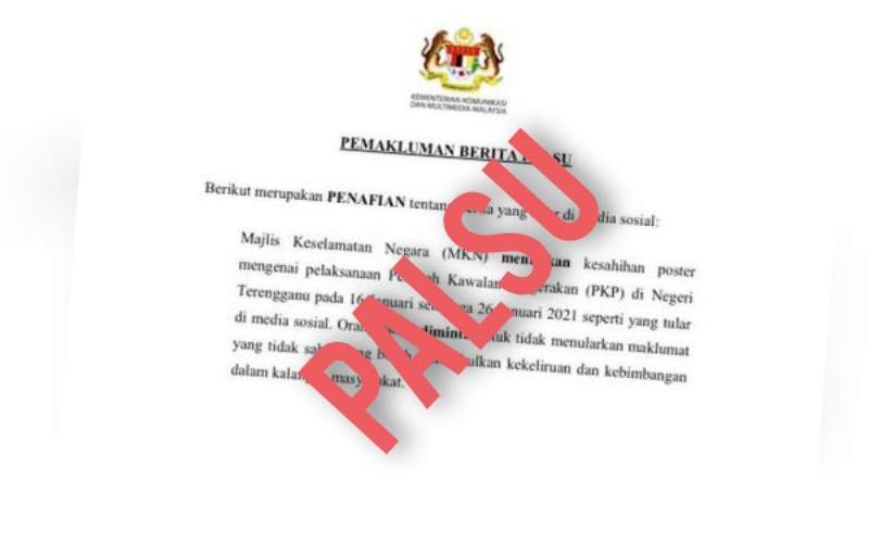 POSTER PKP TERENGGANU DAN KEDAH PALSU - SAHIH